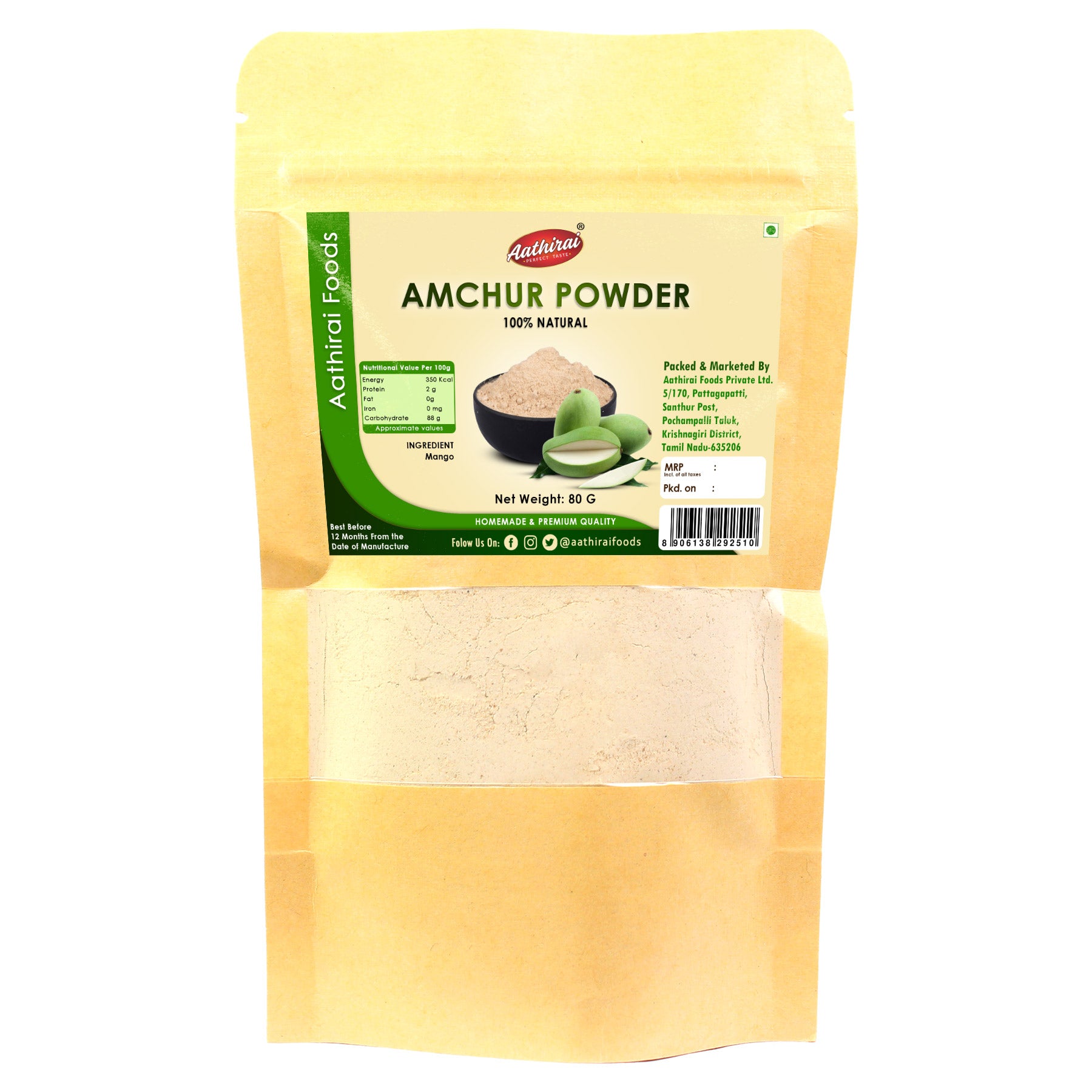 Amchur Powder | Dry Mango Powder | Order Online - Aathirai – Aathirai ...