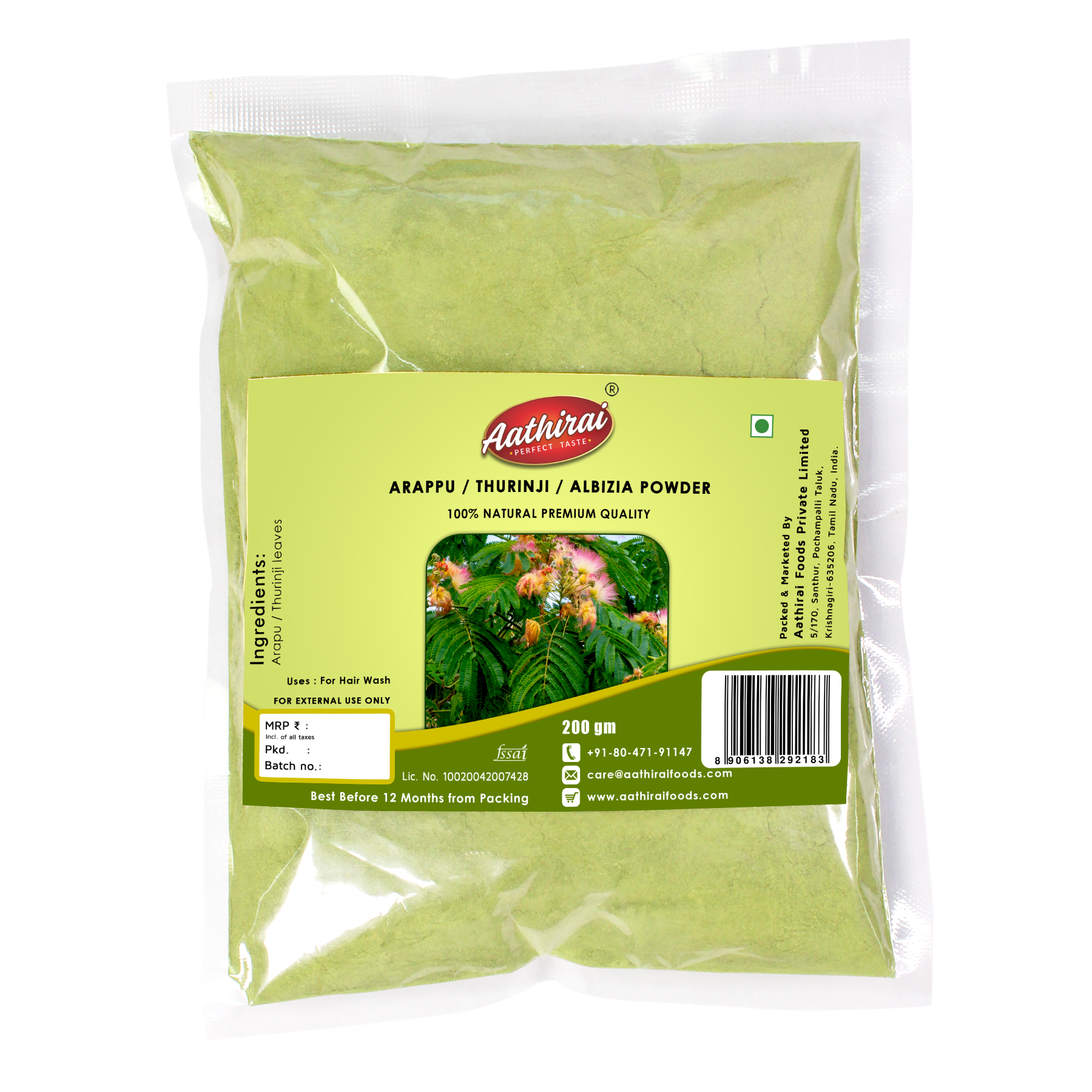 Arappu / Thurinji / Alibizia Powder | Order Online - Aathirai ...