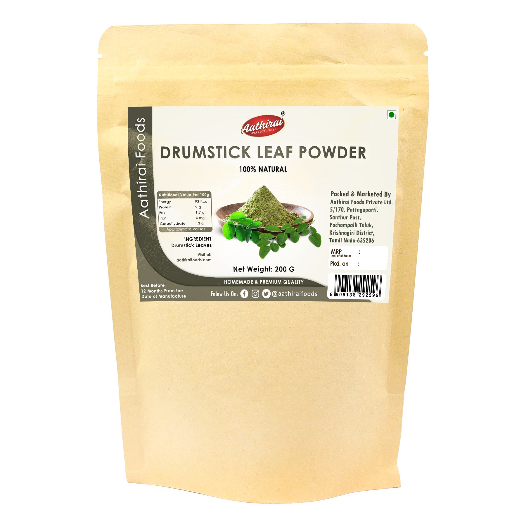 Aathirai Drumstick Leaf Powder | 200 GMS – Aathirai Foods Private Limited