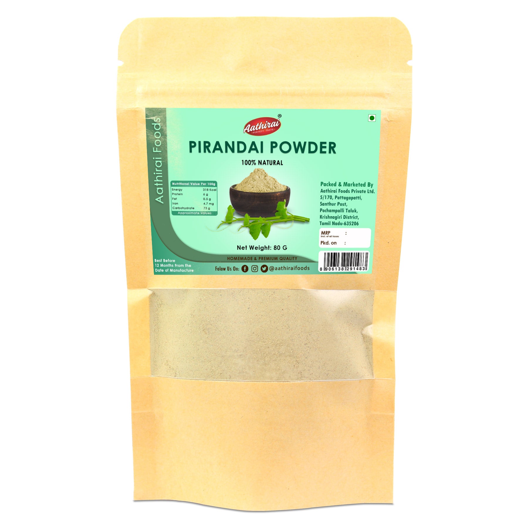 Pirandai Powder | Organic Powder | Order Online - Aathirai – Aathirai ...