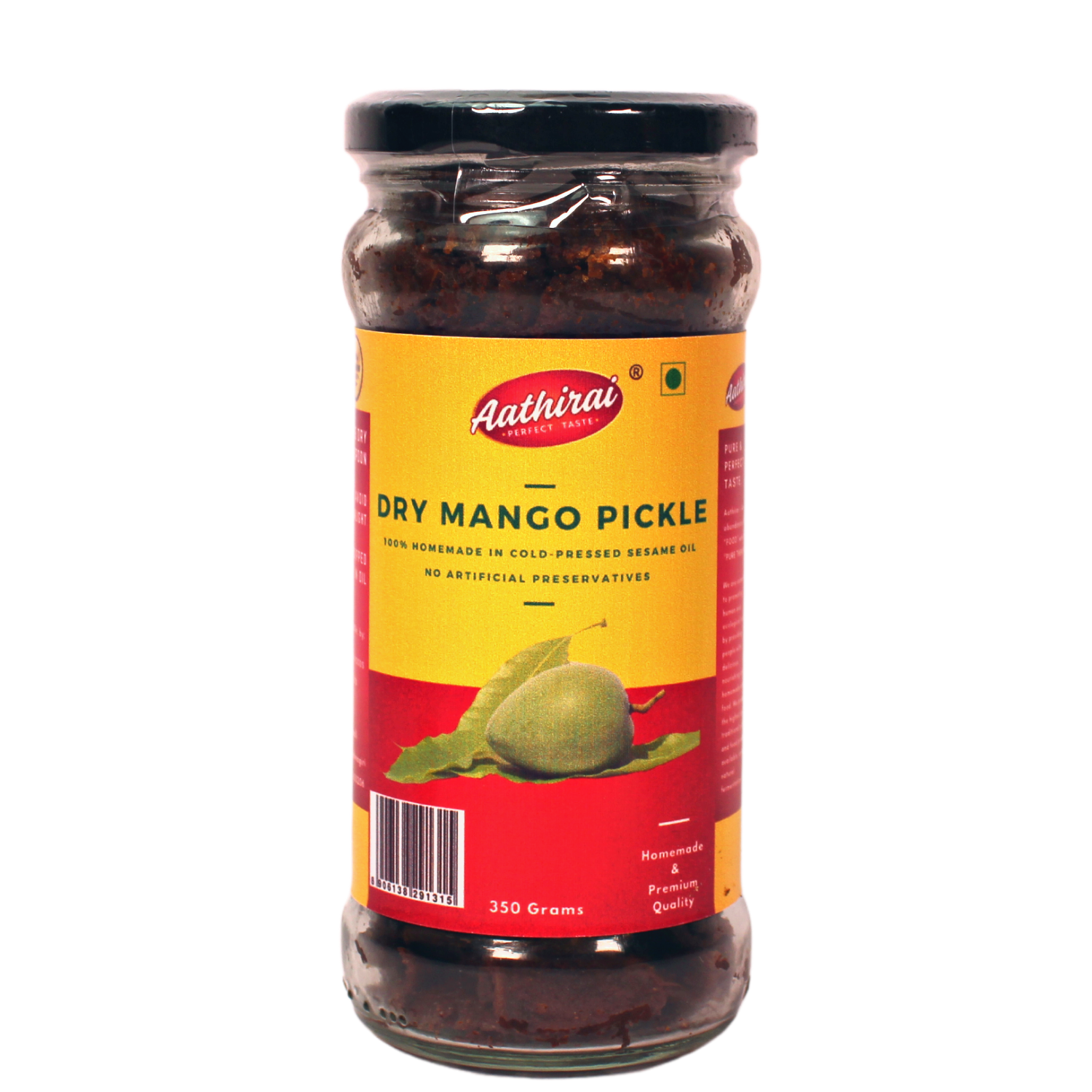 Aathirai Dry Mango Pickle - 350 GM | No Artificial Preservatives | 100 ...