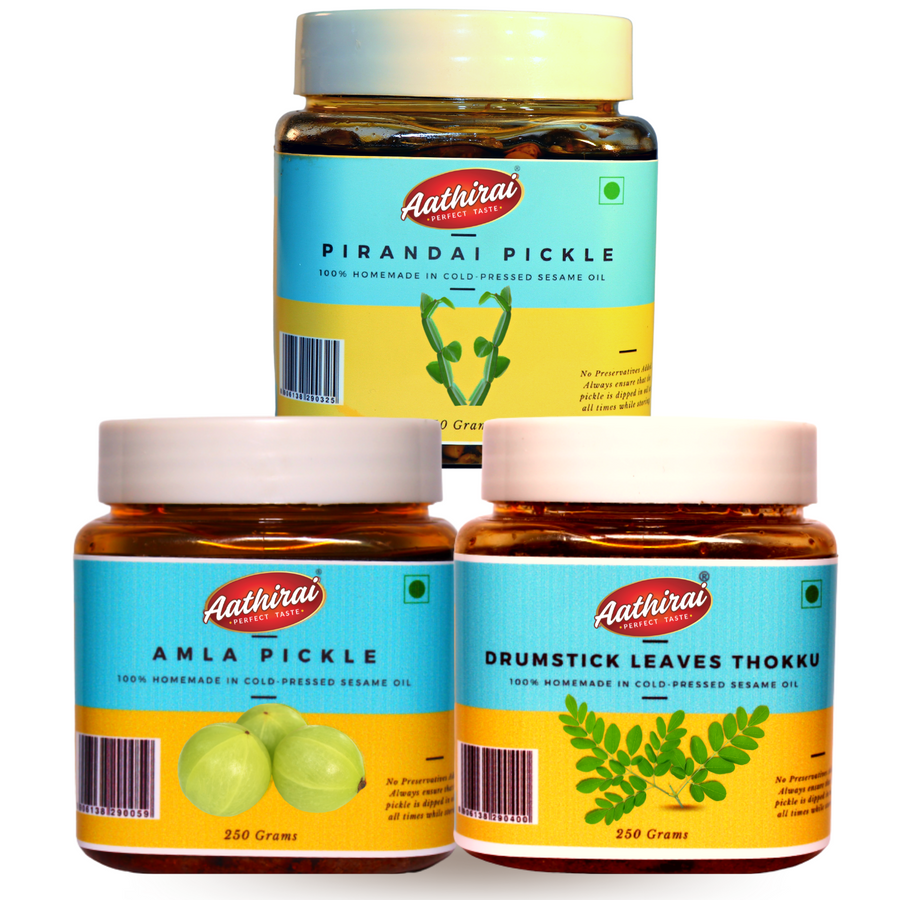 Immunity Combo 4 | Pirandai, Amla Pickle , Drumstick Leaves Thokku ...