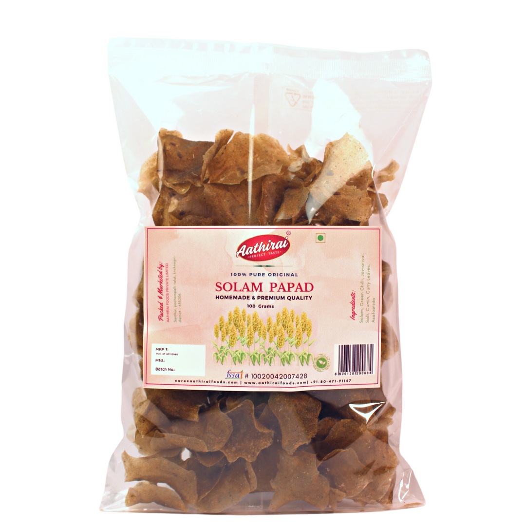 Solam Papad | Homemade Papad | Order Online - Aathirai – Aathirai Foods ...