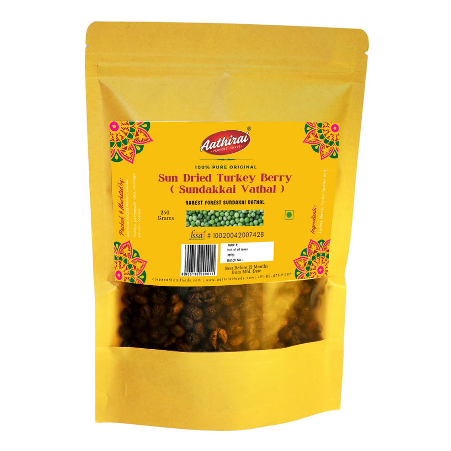 Sun Dried Turkey Berry / Sundakkai Vathal | Order Online Now - Aathirai ...